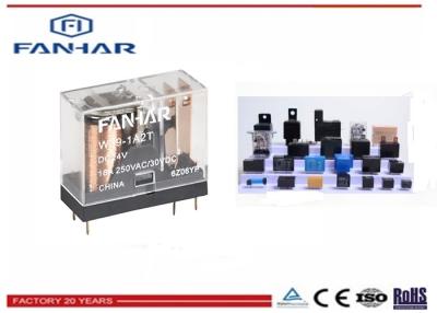 Cina relè di controllo elettromagnetico 250VAC/30VDC di 12A con il materiale del contatto AgSnO2 in vendita