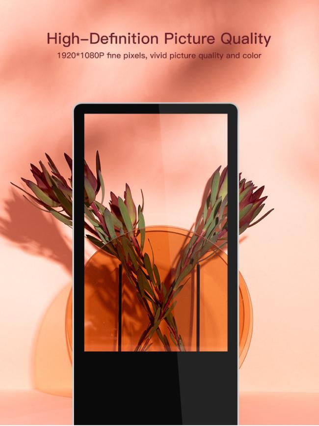 la pubblicità LCD a 55 pollici 43 49 visualizza il contrassegno all'aperto 2 del cavalletto dello schermo digitale di alta luminosità