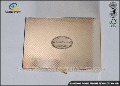 Cina Scatola cosmetica di carta dorata di lusso, stagnola che timbra il contenitore di carta patinata per i biglietti di S. Valentino in vendita
