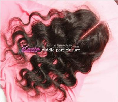 Cina Capelli di Luvin, capelli superiori della chiusura del pizzo, 5A capelli vergini brasiliani superiori, corpo Wave in vendita
