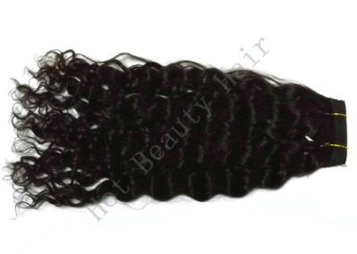 China Do brasileiro extensões originais preto do cabelo humano de Remy não, cabelo profundo da onda à venda