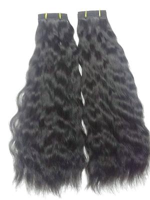 China Cabelo humano de Remy do brasileiro natural feito sob encomenda da onda não para a menina, cor preta à venda