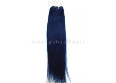 China Extensões chinesas personalizadas do cabelo humano de Remy do azul não por muito tempo em linha reta à venda