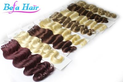 Cina Ente brasiliano Wave di estensioni dei capelli umani del micro anello capo completo per le signore/ragazze in vendita