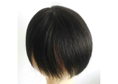 Cina 100% diritti neri a 8 pollici dei capelli umani del pizzo della cima del tupè cinese della chiusura brevi in vendita