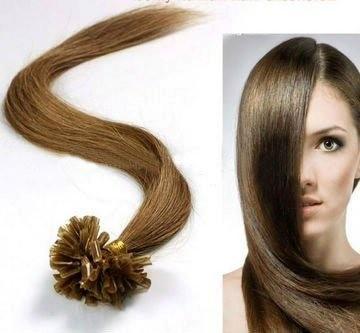 Cina Femmina u marrone - punta 100% Remy persone Pre incollato Hair Extension in vendita