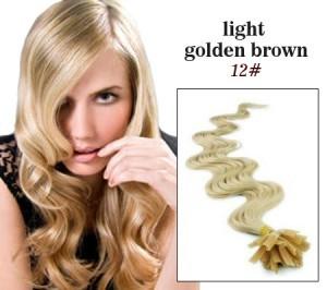 Cina Personalizzato d'oro U - punta 100% Remy reale Pre incollato Hair Extension in vendita