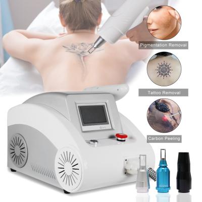 Cina Q-Switched Nd Yag Laser 1064 1320 532 nm Rimozione del tatuaggio Carbon Peeling Beauty Machine Portatile in vendita
