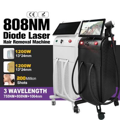 中国 垂直プロフェッショナル無痛レーザー 808nm タイタン美容器 ダイオードレーザー脱毛機 販売のため
