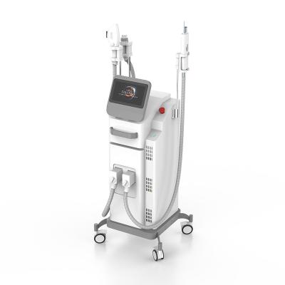 Cina 4 in 1 ipl rf nd yag laser multifunzione depilazione della pelle machine di trattamento ringiovanimento in vendita