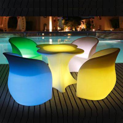 Cina LED light furniture led flower garden furniture set in vendita