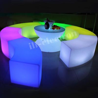 Cina Illuminated outdoor furniture glowing snake curved chair in vendita