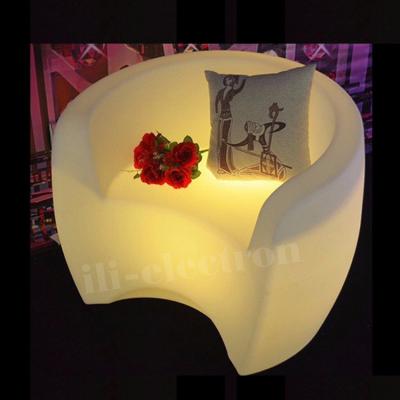 Cina luxury LED lighting restaurant sofa seating in vendita