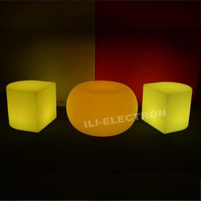 Cina shining rechargeable plastic led light up chairs in vendita