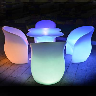 Cina Cheap wedding plastic led bar chair in vendita