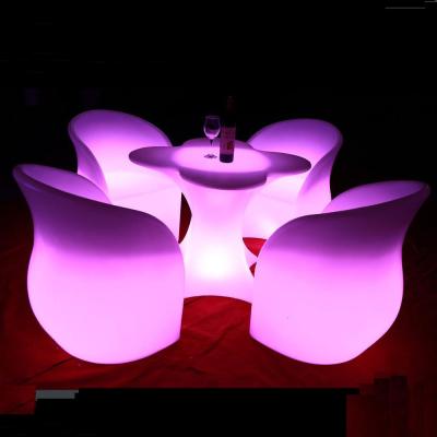 Cina rechargeable led chair/bar chair nightclub ktv use table in vendita