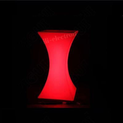 Cina Rotational Moulding Plastic Modern Color Change Bar Furniture LED Table in vendita