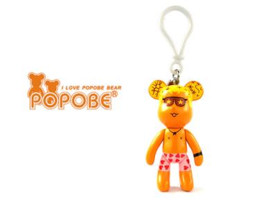 China Urso bonito Keychain do vinil POPOBE do presente de férias de verão de S10 amarelo à venda