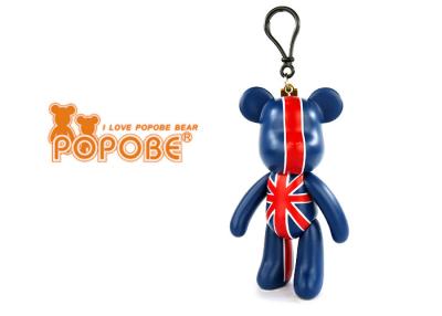 Cina 3D ha personalizzato le catene chiave su misura/PVC BRITANNICO della bandiera ha portiere in vendita