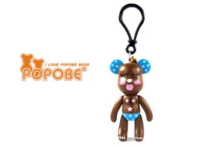 China Presente relativo à promoção plástico da decoração 8.2cm do saco de Keychain do urso da curvatura POPOBE à venda