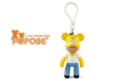 China Acessórios típicos do saco das crianças de Keychain do urso do PVC POPOBE do personagem de banda desenhada à venda
