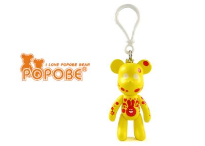 China Urso pequeno principal Rotatable Keychain do plástico POPOBE para acessórios do telefone móvel 3