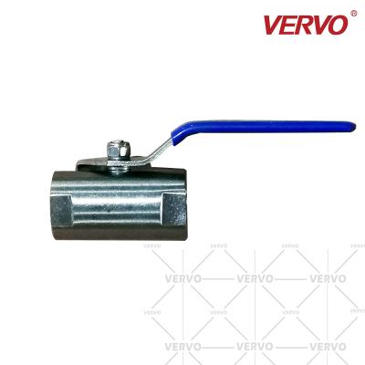 China Barra DN25 válvula de bola de 1 parte um tipo tipo interno API608 da parte do lado da válvula de bola da linha do selo macio de aço inoxidável à venda