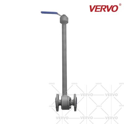 Cina La valvola a sfera di galleggiamento molle criogenica della guarnizione delle valvole LF2 della valvola a sfera 150LB di bassa temperatura estende la valvola a sfera del gambo 2500LB 1500LB in vendita