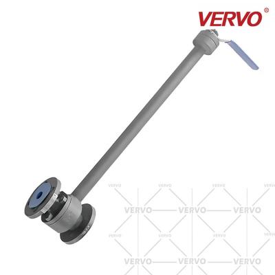 Cina La valvola a sfera di galleggiamento molle criogenica della guarnizione delle valvole LF2 della valvola a sfera 150LB di bassa temperatura estende la valvola a sfera del gambo 2500LB 1500LB in vendita