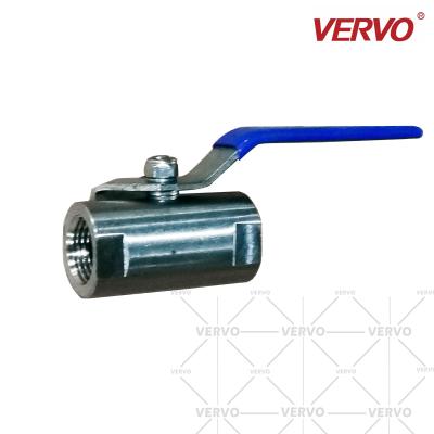 China Barra DN25 válvula de bola de 1 parte um tipo tipo interno API608 da parte do lado da válvula de bola da linha do selo macio de aço inoxidável à venda