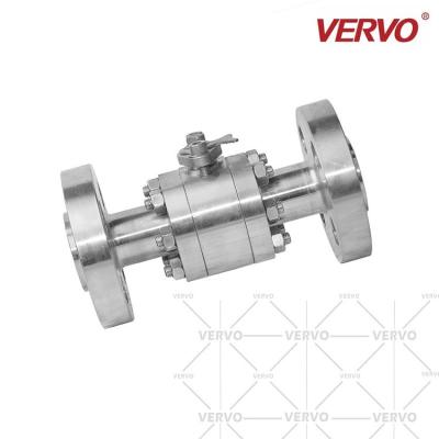 Cina DN15 ha forgiato l'entrata messa molle d'acciaio del lato della valvola a sfera della flangia di 1500LB F304 un tipo API608 di 3 pezzi puntiglioso e riduce il foro in vendita