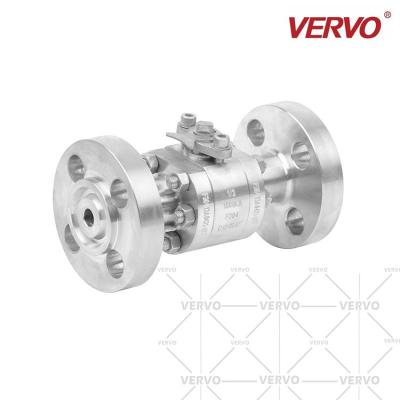 Cina DN15 ha forgiato l'entrata messa molle d'acciaio del lato della valvola a sfera della flangia di 1500LB F304 un tipo API608 di 3 pezzi puntiglioso e riduce il foro in vendita