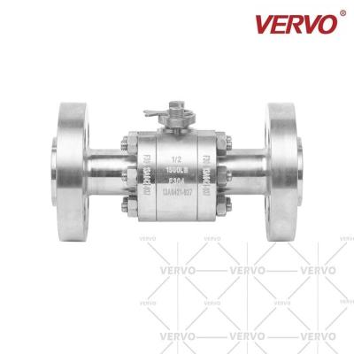 Cina DN15 ha forgiato l'entrata messa molle d'acciaio del lato della valvola a sfera della flangia di 1500LB F304 un tipo API608 di 3 pezzi puntiglioso e riduce il foro in vendita