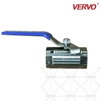China Barra DN25 válvula de bola de 1 parte um tipo tipo interno API608 da parte do lado da válvula de bola da linha do selo macio de aço inoxidável à venda