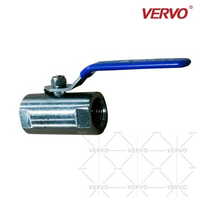 China Barra DN25 válvula de bola de 1 parte um tipo tipo interno API608 da parte do lado da válvula de bola da linha do selo macio de aço inoxidável à venda