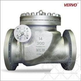 Cina Le BS 1868 classe 300 DN350 rf della valvola di ritenuta dell'oscillazione di 14 verticali hanno flangiato Wcb API6D puntiglioso in vendita