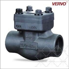 Cina API602 ha forgiato la valvola di ritenuta d'acciaio oscilla la valvola di ritenuta serrata puntigliosa della saldatura dell'incavo del cofano Dn40 di pollice della classe 800 A105N 1 1/2 in vendita