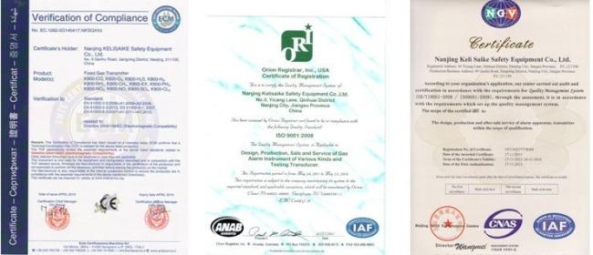 Dual Gas Detector Wall Mount Type Fix Gas Meter