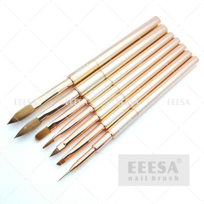 China Nam het Gouden Zuivere Acrylborstel Aangepaste de Voering van Kolinsky Ontdoen van met GLB toe Te koop