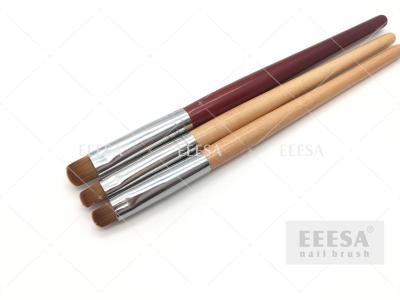 Cina Il nero di Kolinsky della miscela spazzola il puntale d'ottone nessuna deformazione per il chiodo francese in vendita
