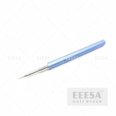 Cina Spazzola leggera della fodera dell'unghia delle spazzole di pittura dell'unghia della maniglia del metallo nessun capelli della tettoia in vendita