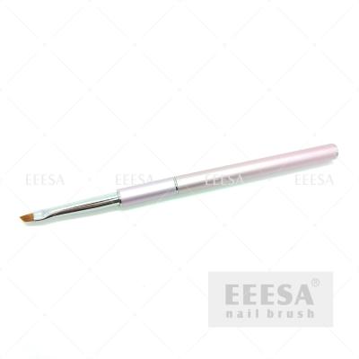 Cina Maniglia inclinata del metallo di short dei capelli del nylon di forma 4mm 6mm dell'unghia delle spazzole rosa-chiaro di arte in vendita