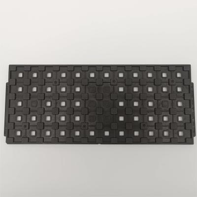 중국 전자기기를 위한 주문 제작된 JEDEC MPPO ESD 블랙 매트릭스 트레이 판매용
