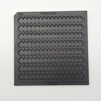 Chine Taille standard de la matrice du plateau de puces IC Quantité 128 PCS Adapté au transport de puces électroniques à vendre