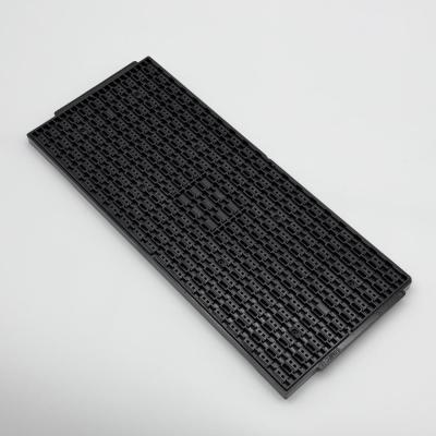 China bandeja estándar JEDEC personalizada bandejas de matriz con tamaño de bolsillo 9.9 * 6 * 1.57 mm bandeja de material MPPO ESD negro en venta