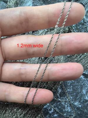 China Hot Selling 1.2mm And 1.9mm Wide O Loops Titanium Chain Titanium Accessories Men's Chain In Stock for sale