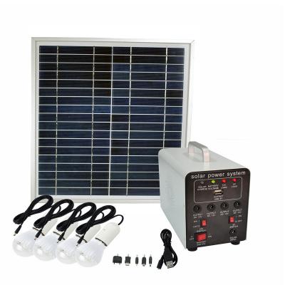 China 15W DC Off Grid Solar Power Systems With 12V/7AH AGM Battery for sale