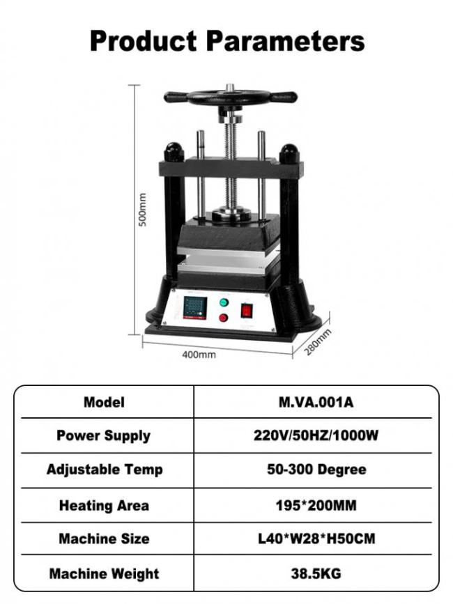 Vulcanizer technical details