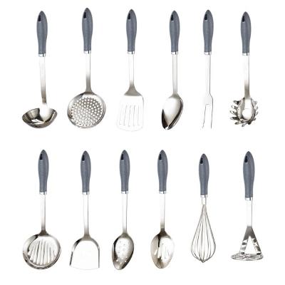 Metal Type Stainless Steel Utensil Set for Sustainable Retro Kitchen Cooking