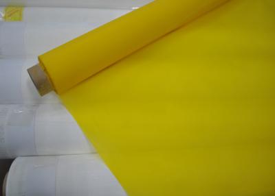 Chine Basse maille d'impression d'écran de polyester de monofilament d'élongation avec le blanc et le jaune à vendre
